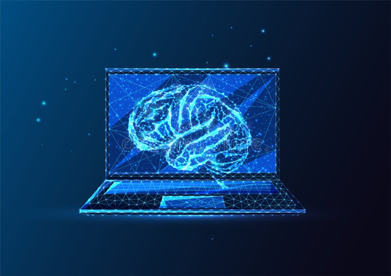 Artificial Intelligence, Virtual Assistance Concept with Futuristic ...