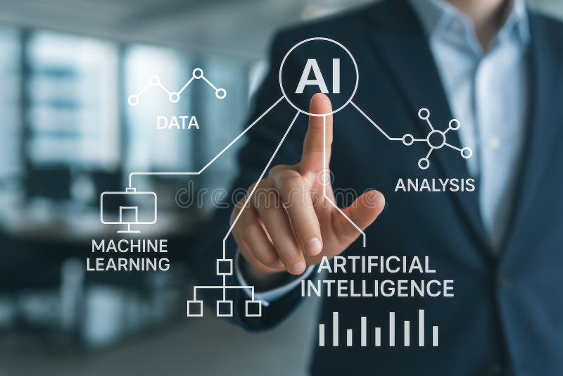 Artificial Intelligence Virtual Assistant Smart Digital Technology Futuristic Interface ...