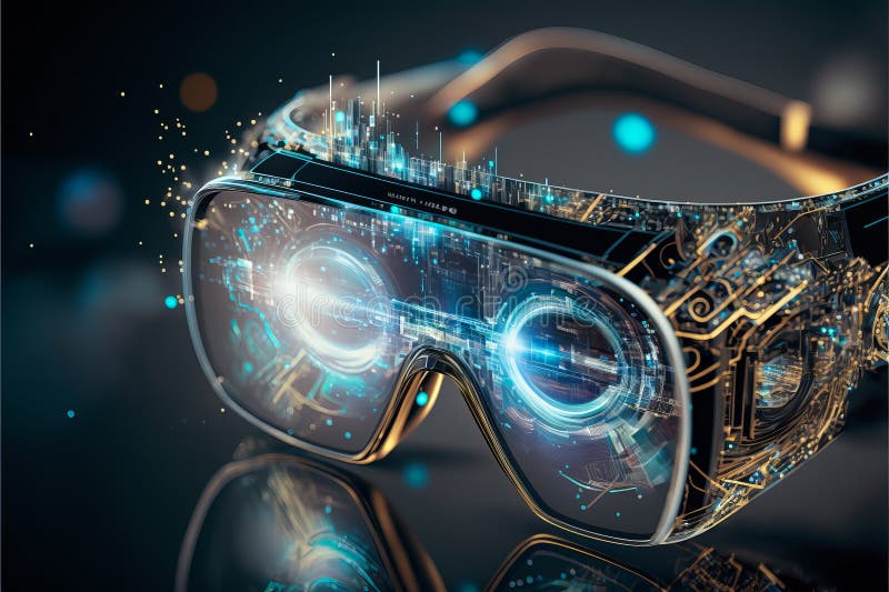 Artificial Intelligence Virtual Reality Glasses. Generative Ai Stock ... Artificial Intelligence Virtual Reality Glasses. Generative Ai Stock ...