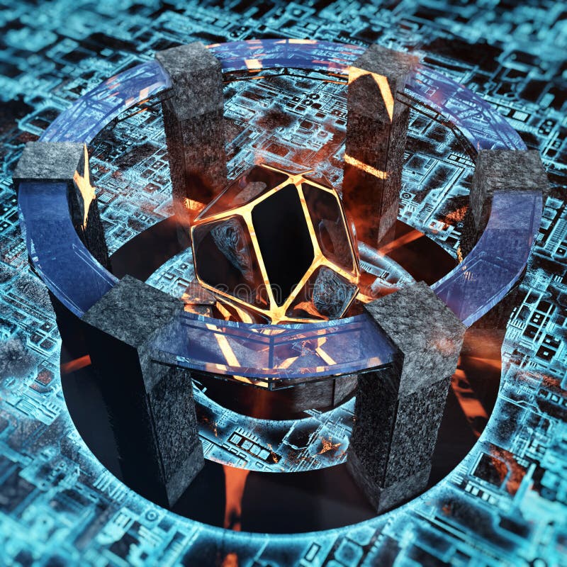 Artificial Intelligence in Virtual Reality Stock Illustration ...