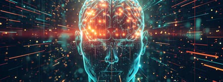 Artificial Intelligence Visual Concept, AI Generated Stock Illustration ...