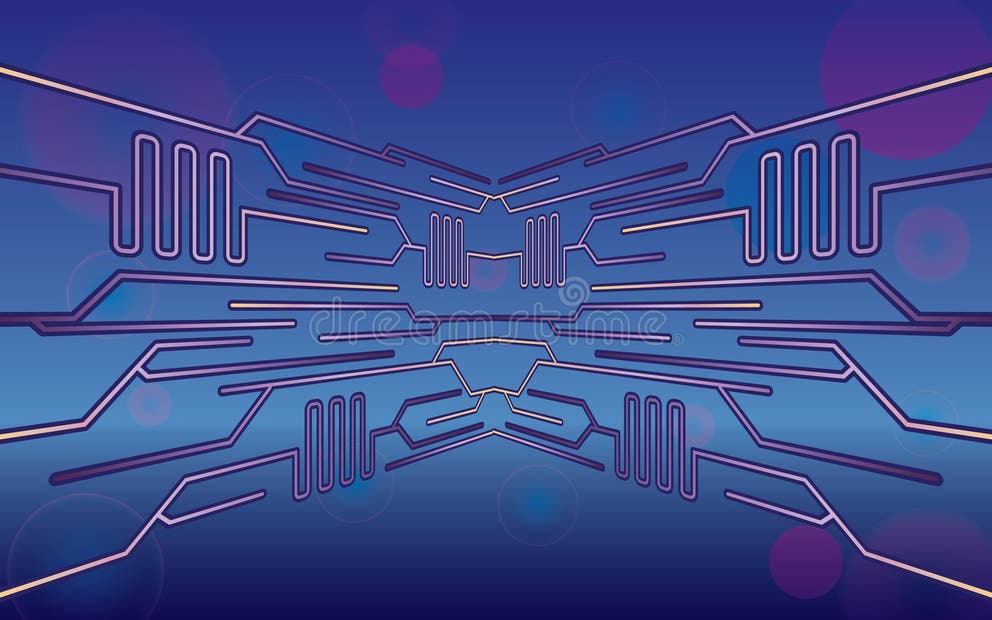 Artificial Intelligence Web Technology Background Stock Vector ...