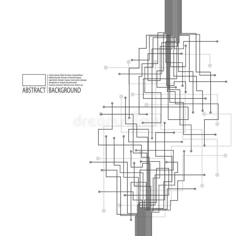 Modern Line Art Icon with. Gray Artificial Intelligence Line Connection ...