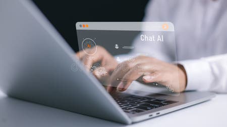 Artificial Intelligence in Work To Help Maximize Efficiency, AI Technology, Human Uses AI ...