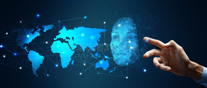 Artificial Intelligence .world of the Future Stock Image - Image of ...