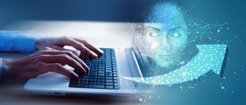 Artificial Intelligence .world of the Future Stock Image - Image of ...