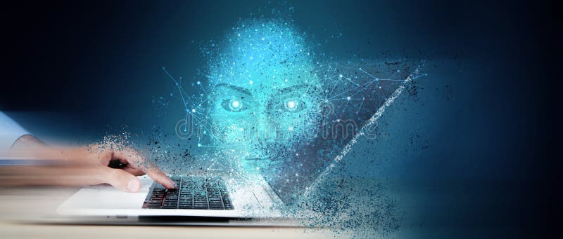 Artificial Intelligence .world of the Future Stock Image - Image of ...