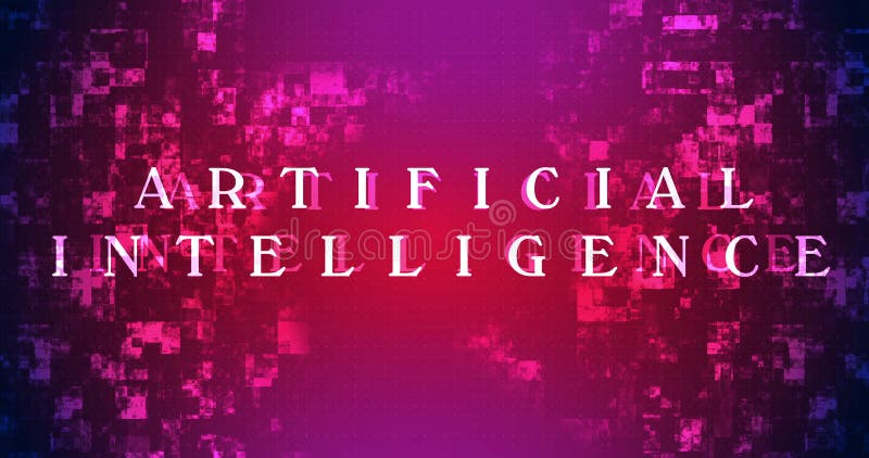 Artificial Intelligence Written on Technology Moving Blocks 4K. Stock Footage - Video of ...
