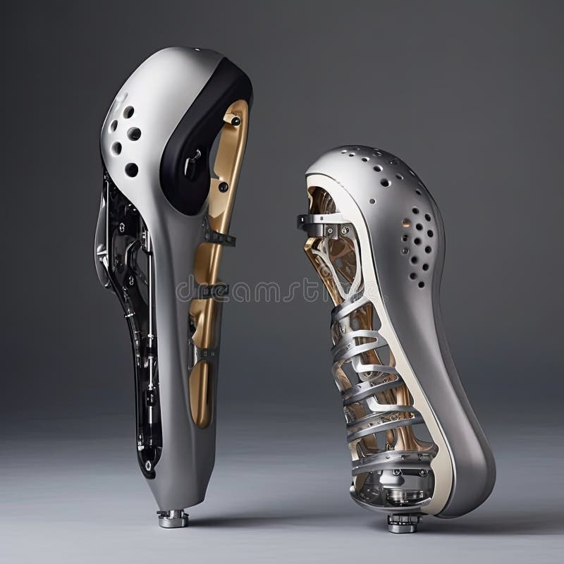 Artificial Joint Implants of Metal and Plastic, Knee,AI Generated Stock ...