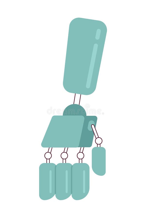 Artificial Limb Prosthesis Semi Flat Colour Vector Object Stock Vector ...