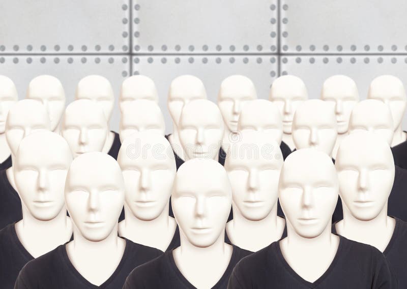 Artificial Man Concept - Android Robot Stock Image - Image of mask ...