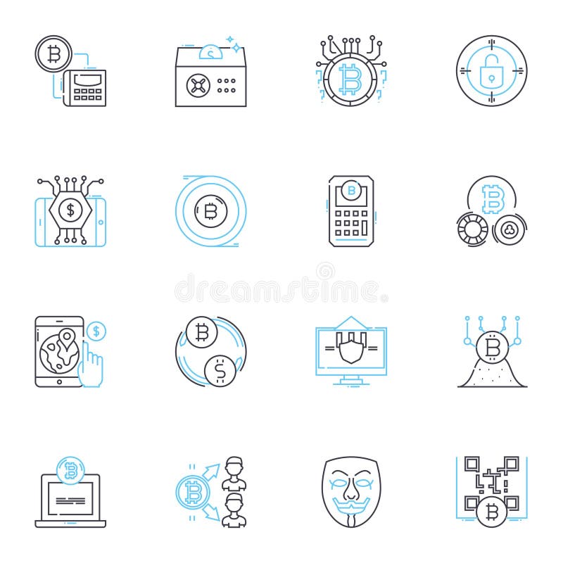 Artificial Measures Linear Icons Set Robotics Algorithms Automation Machine Learning