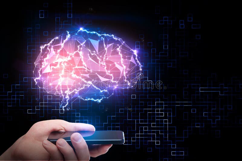 Artificial Mind and Science Concept Stock Image - Image of black ...