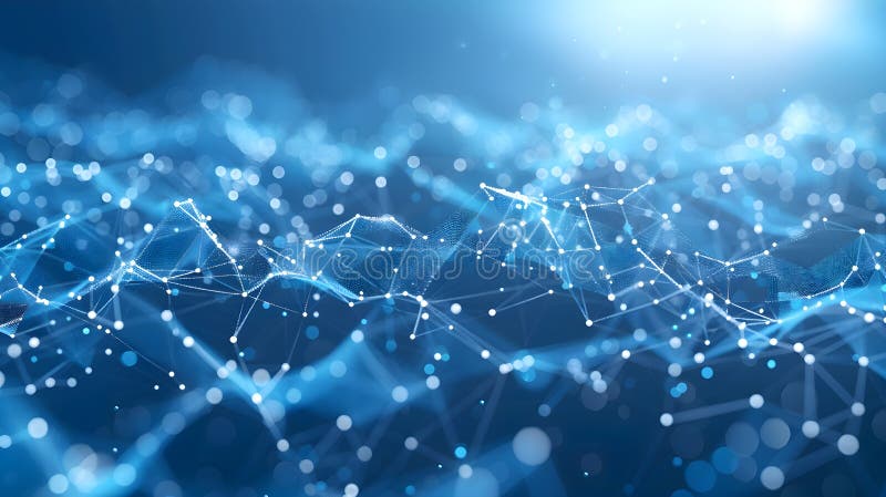 Artificial Neural Network. Abstract Technology Background Stock Image ...