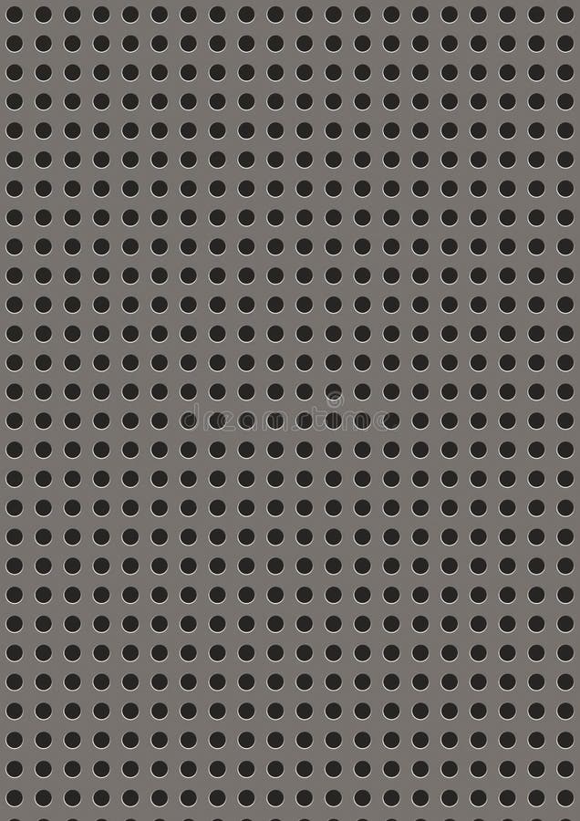 Artificial Perforated Metal Plate Stock Illustration - Illustration of ...