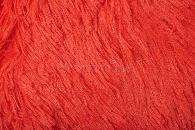 Artificial Red Fur Texture Cloth Stock Image - Image of texture, nature ...