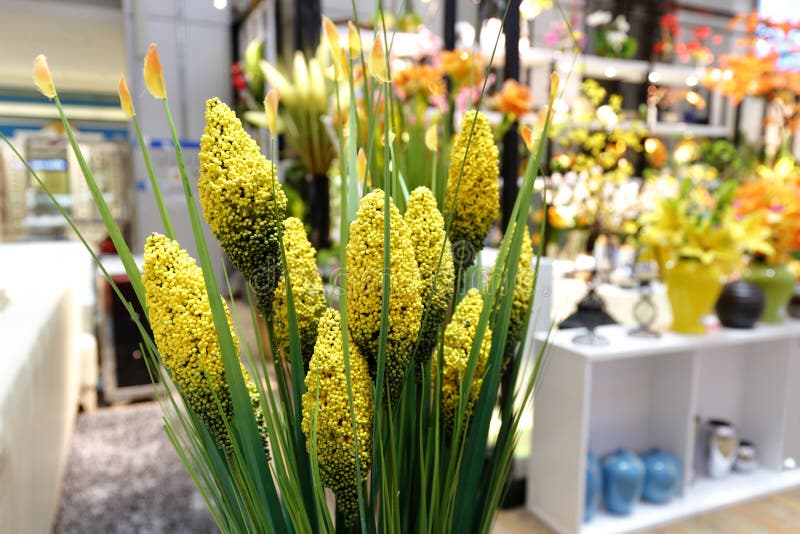 Artificial Reed Bush for Decoration Stock Photo - Image of reed, fake ...