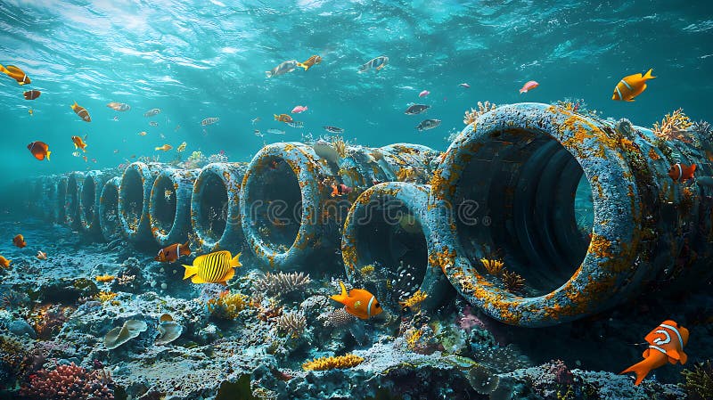 Artificial Reef Created Using Recycled Materials, Supporting Marine ...