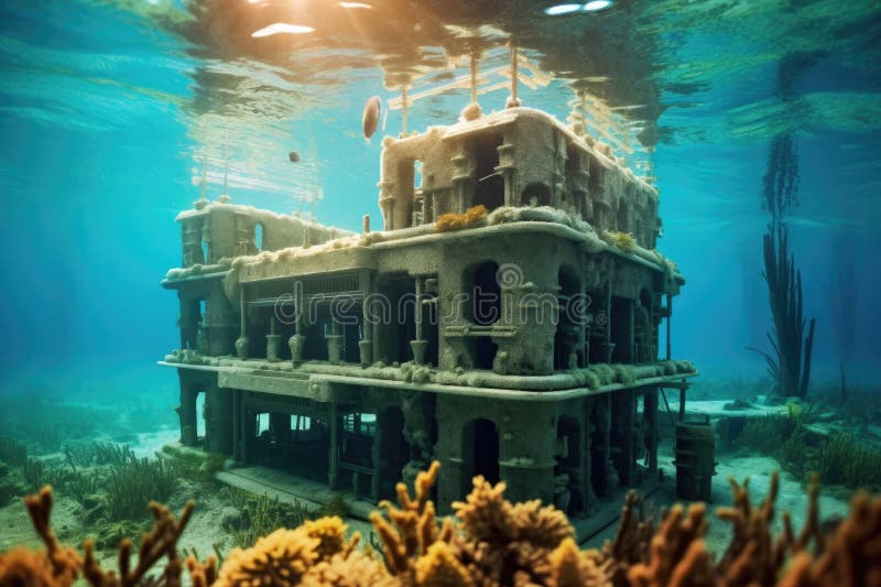 Artificial Reef Modules Creating New Habitats Stock Photo - Image of ...