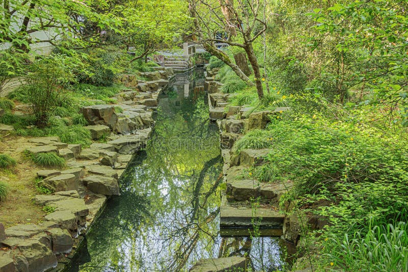 Artificial river stock photo. Image of green, river, city - 70469654