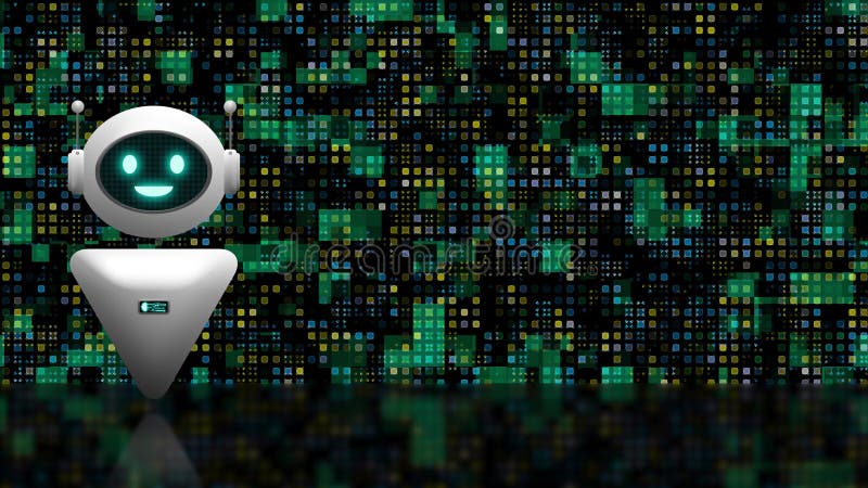 Artificial Robot, Chatbot, Virtual Assistant Concept Animation with ...