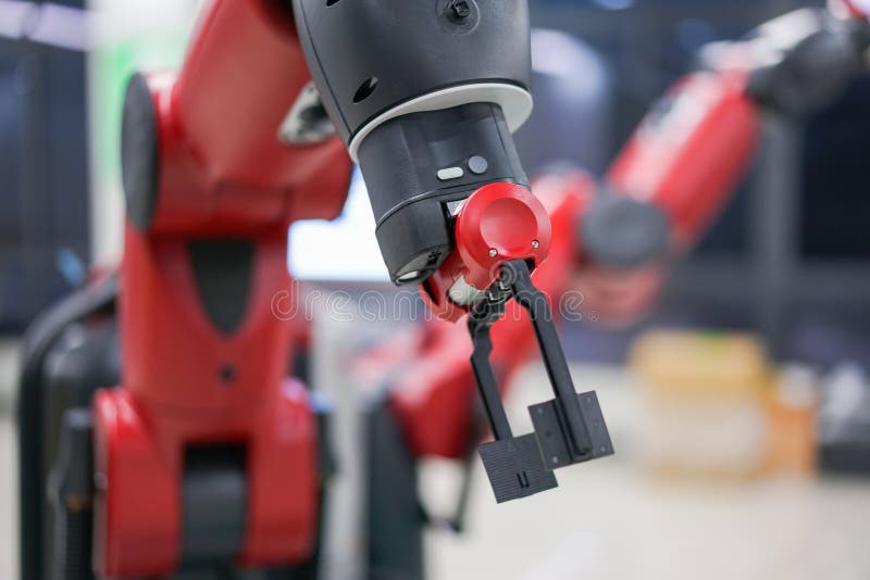 Artificial Robotic Hand Working in a Factory Stock Image - Image of ...