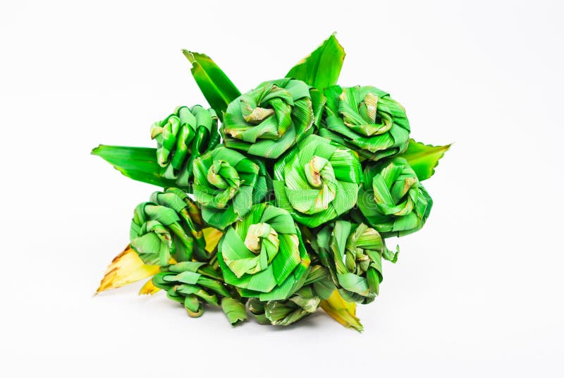 Artificial Rose, Made of Pandan Stock Image - Image of flower, petal ...