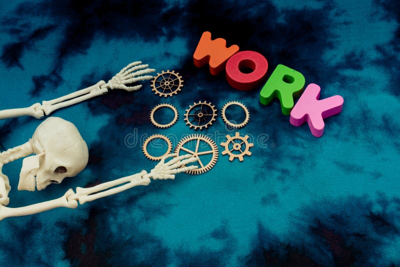 Skeleton at Work 1 stock image. Image of bones, hypertension - 82753