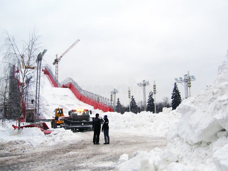 Artificial ski slope editorial image. Image of sports - 28970510