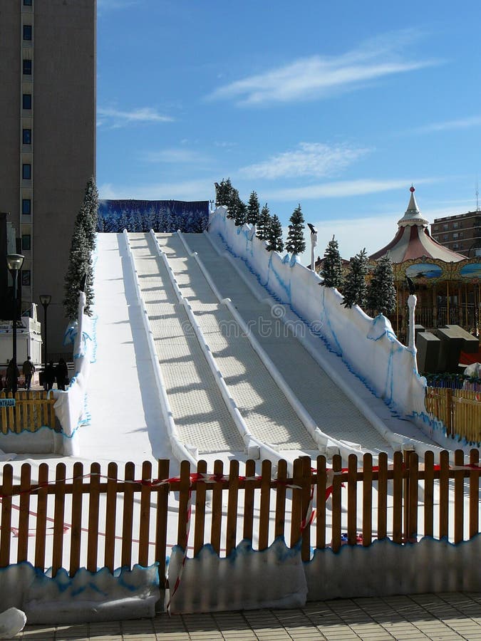 Artificial Ski Slope stock image. Image of malaga, artificial - 47352519