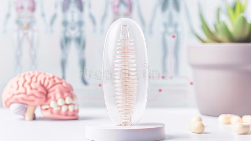 Artificial Spine Model with Plant and Brain Model in Medical Office ...