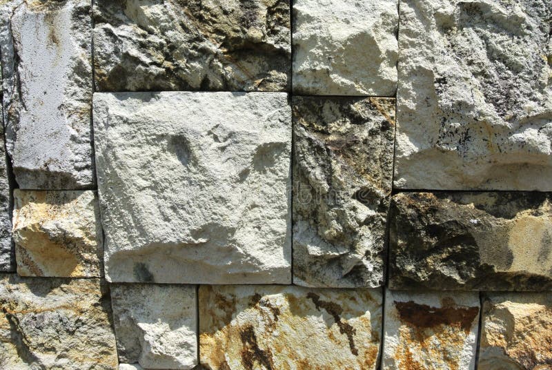 Artificial Stone Cladding. Designed To Resemble Real Stone Stock Image ...