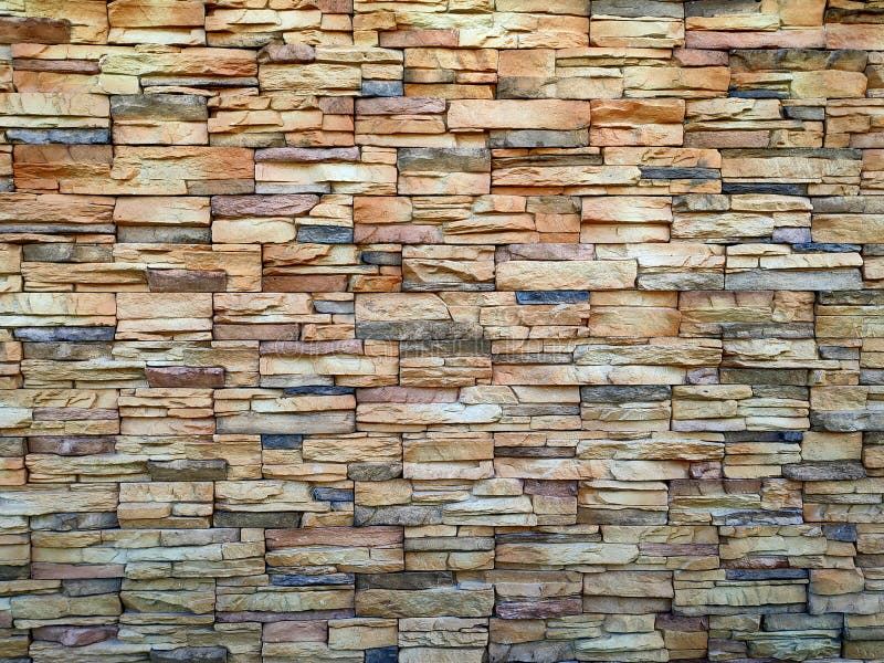Artificial Stone Cladding. Designed To Resemble Real Stone. Arranged ...