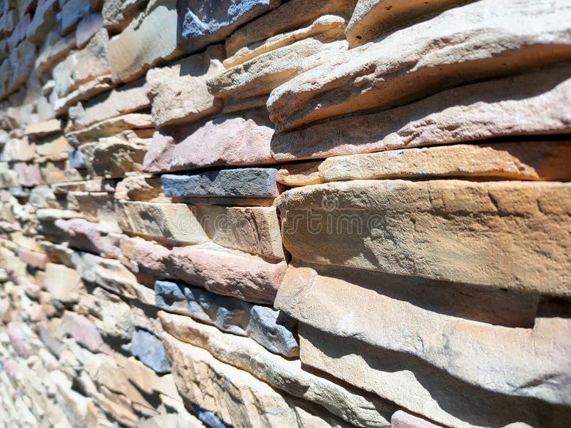 Artificial Stone Cladding. Designed To Resemble Real Stone. Arranged ...