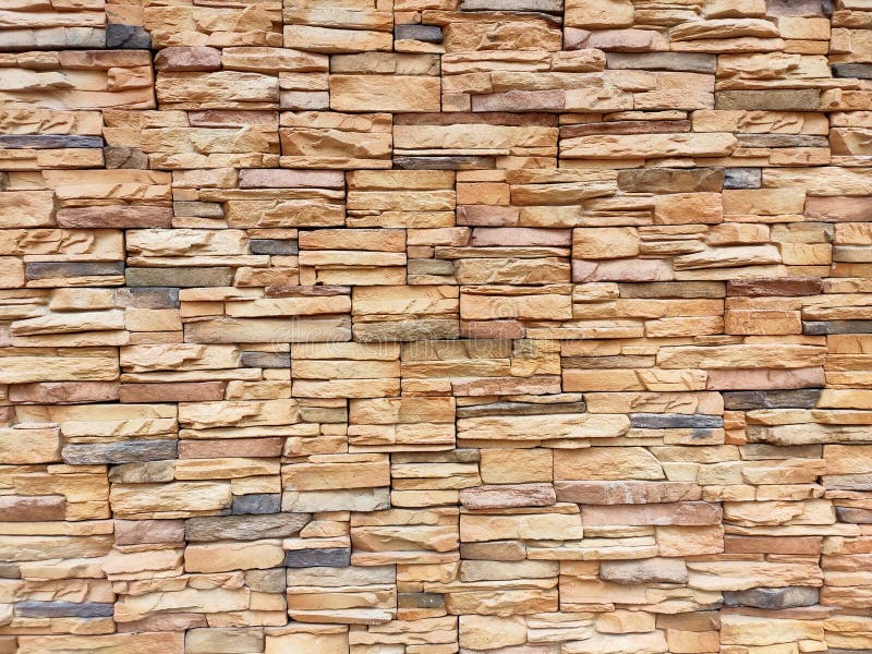 Artificial Stone Cladding. Designed To Resemble Real Stone. Arranged ...