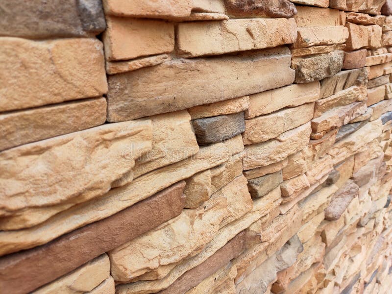 Artificial Stone Cladding. Designed To Resemble Real Stone. Arranged ...