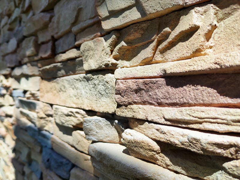 Artificial Stone Cladding. Designed To Resemble Real Stone. Arranged ...