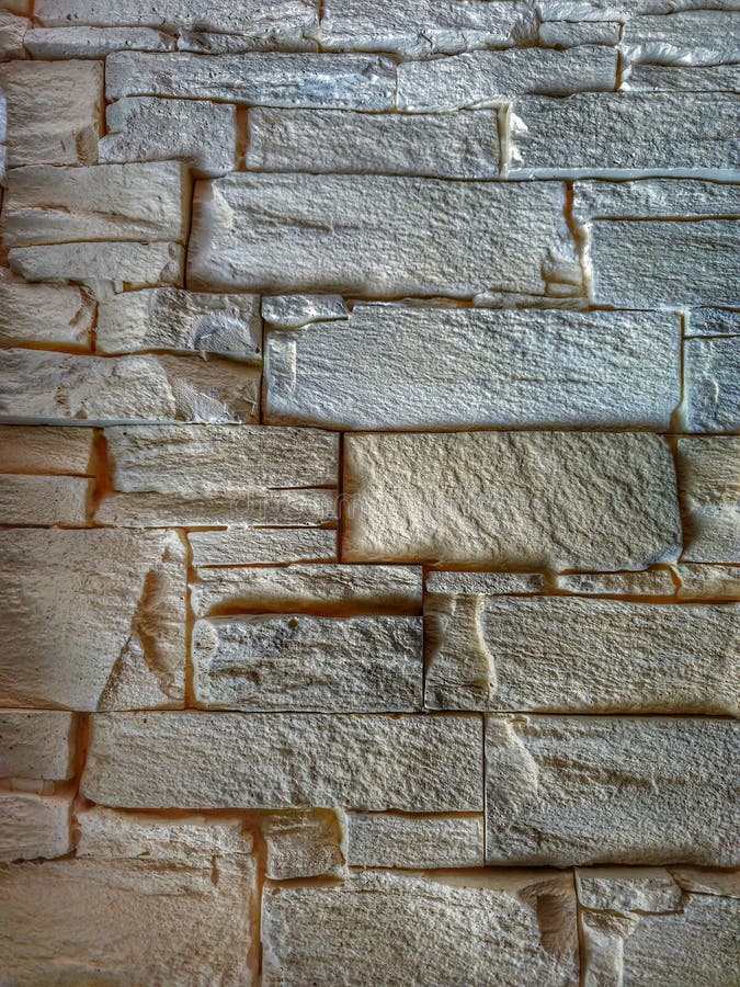 Artificial Stone Decorative Panel Stock Image - Image of closeup ...