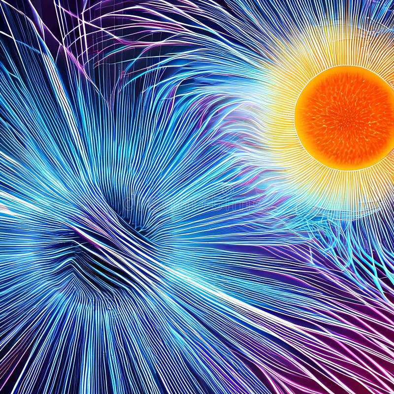 Artificial Sun: an Abstract Representation of a Sun, Created with ...