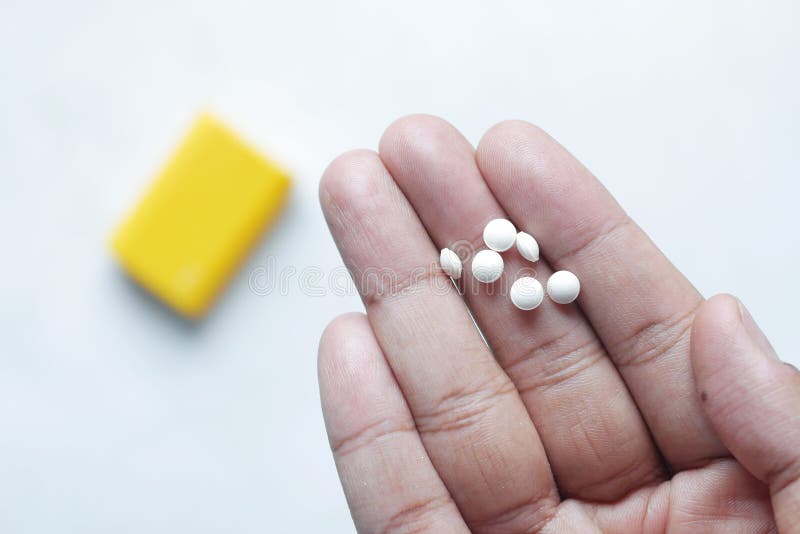 Artificial Sweetener Container on Hand Stock Photo - Image of pouring ...