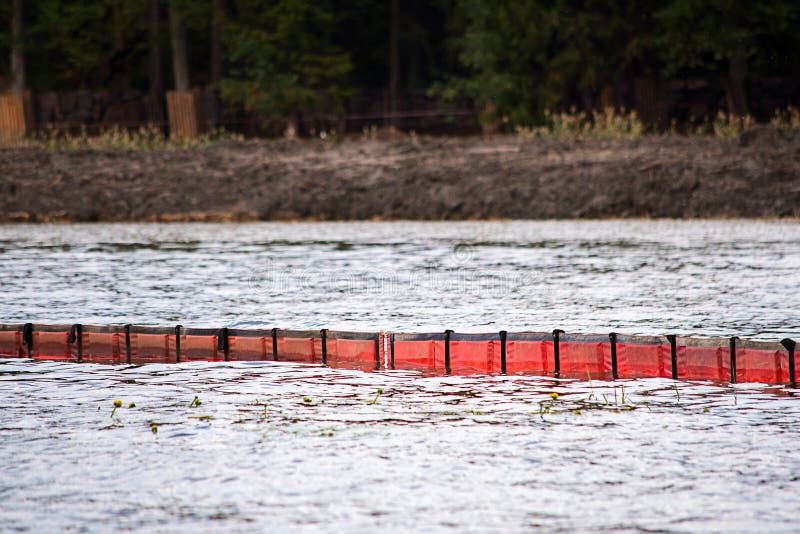 Artificial Barrier for the Water. Strengthening of the River Outlet ...