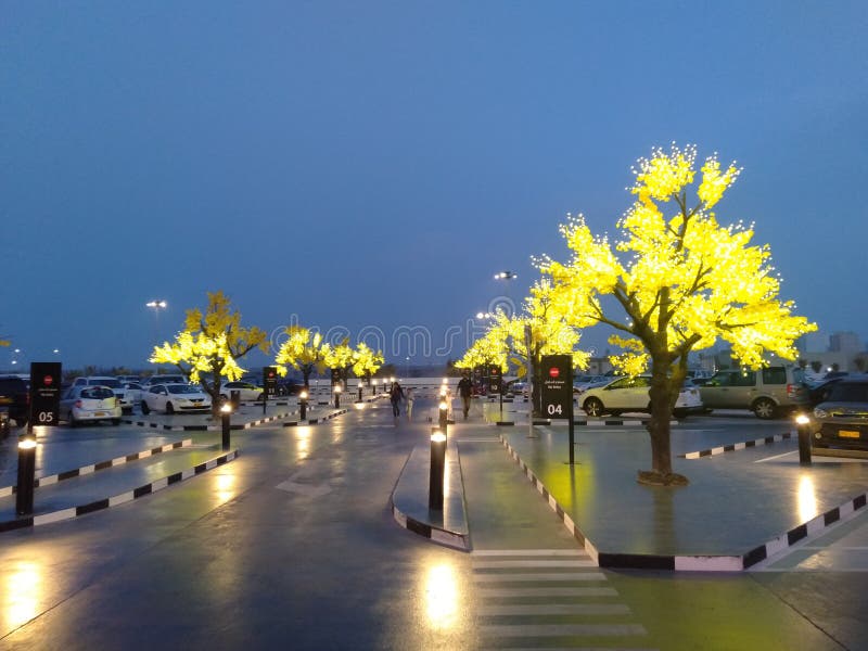 Artificial Trees with Beautiful Design Editorial Photography - Image of ...