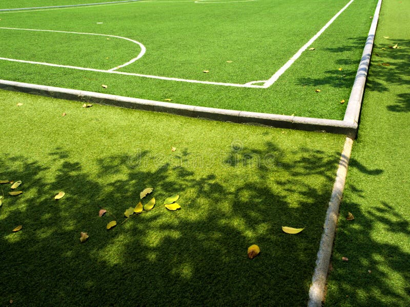 Artificial Turf Football Field Stock Image - Image of pattern, lawn ...