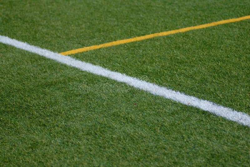 Artificial Turf Grass with Marker Lines Stock Photo - Image of lines ...