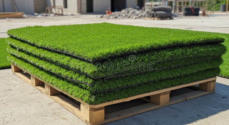 Artificial Turf Rolls for Landscaping Stack of Artificial Grass Rolls ...