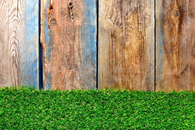 Artificial Turf on a Wooden Terrace Stock Photo - Image of soil ...