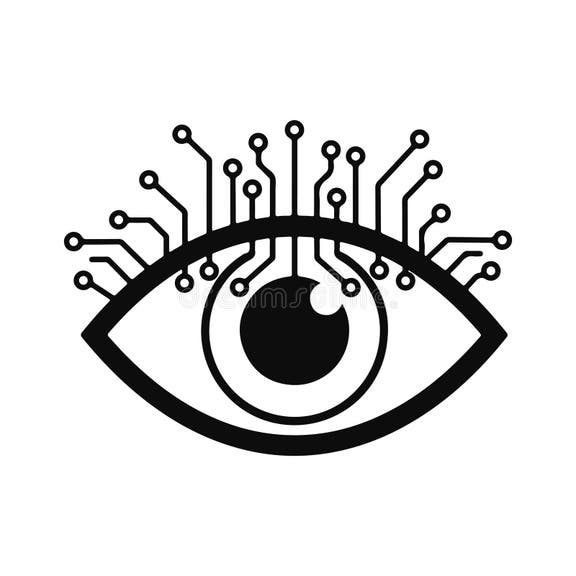 Artificial Vision Concept. Future of Vision Technology Stock Vector ...