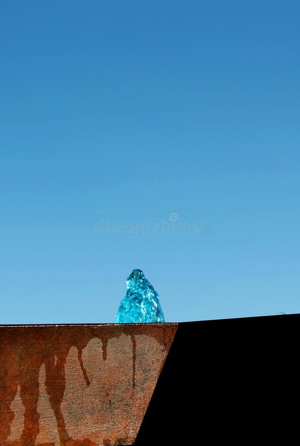 Artificial water fountain stock image. Image of outside - 185526455