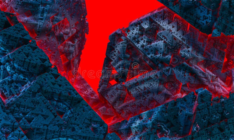 Artificial World without SunGalaxy Seamless Pattern with Triangles and ...