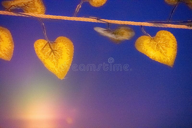 Artificial Leaves on a String Stock Photo - Image of color, fake: 209492696